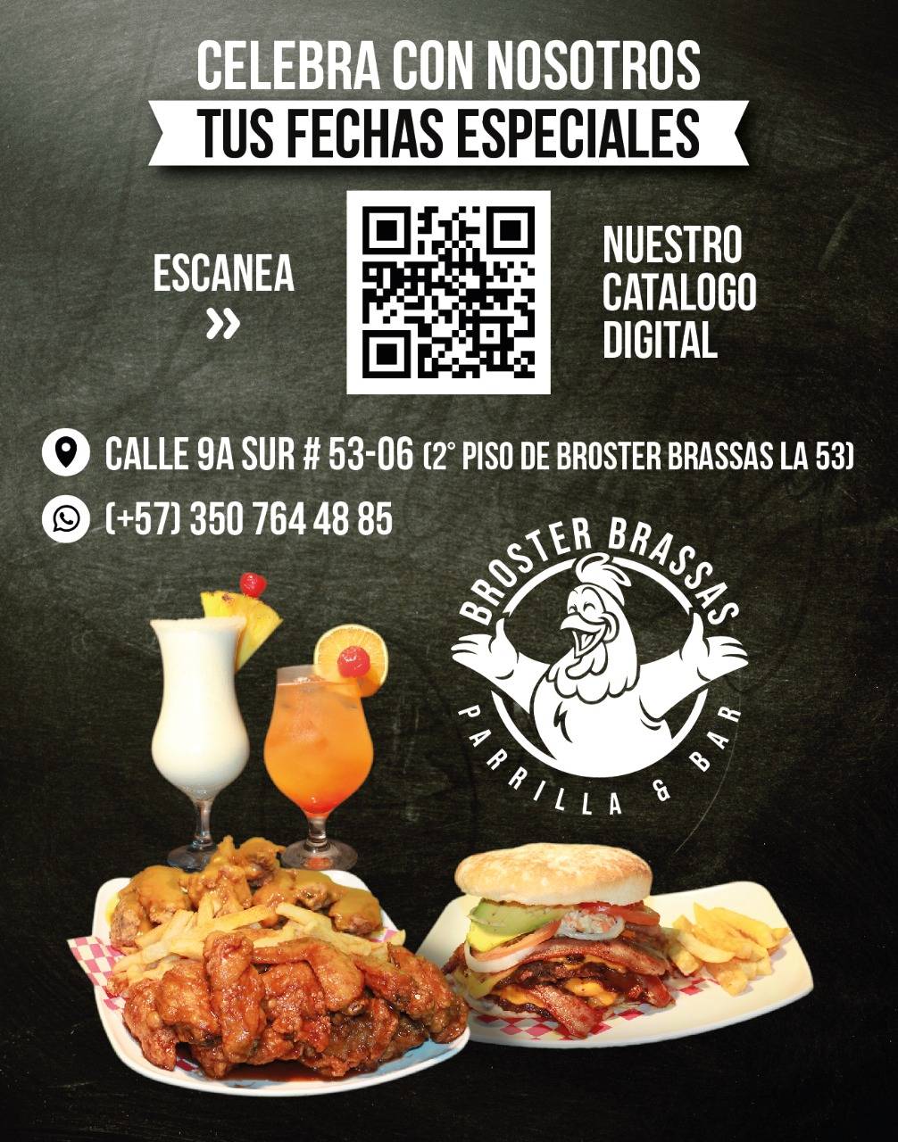 Carta del restaurante Broster Brassas la 53 - pollo asado y apanado ...
