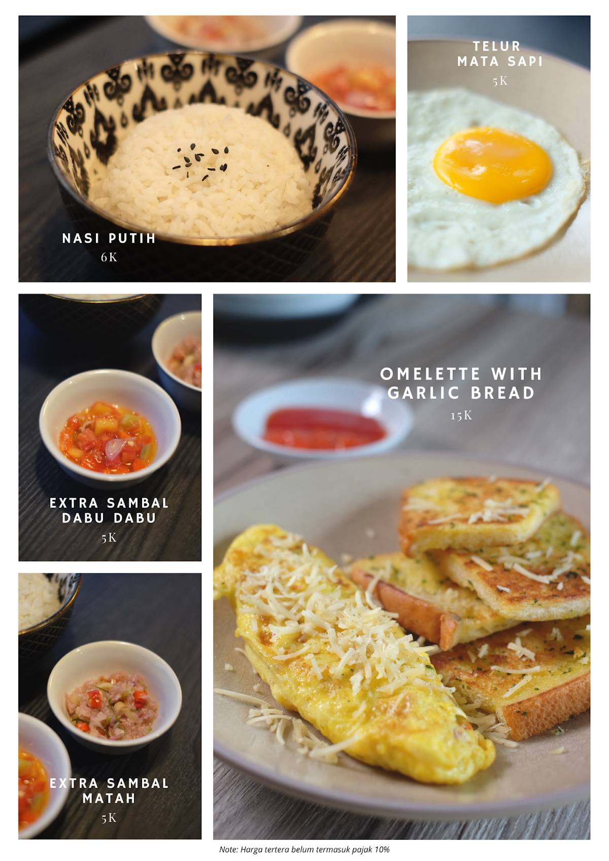 Menu at Buah Pikiran - Coffee & Talk cafe, Pematang Kandis