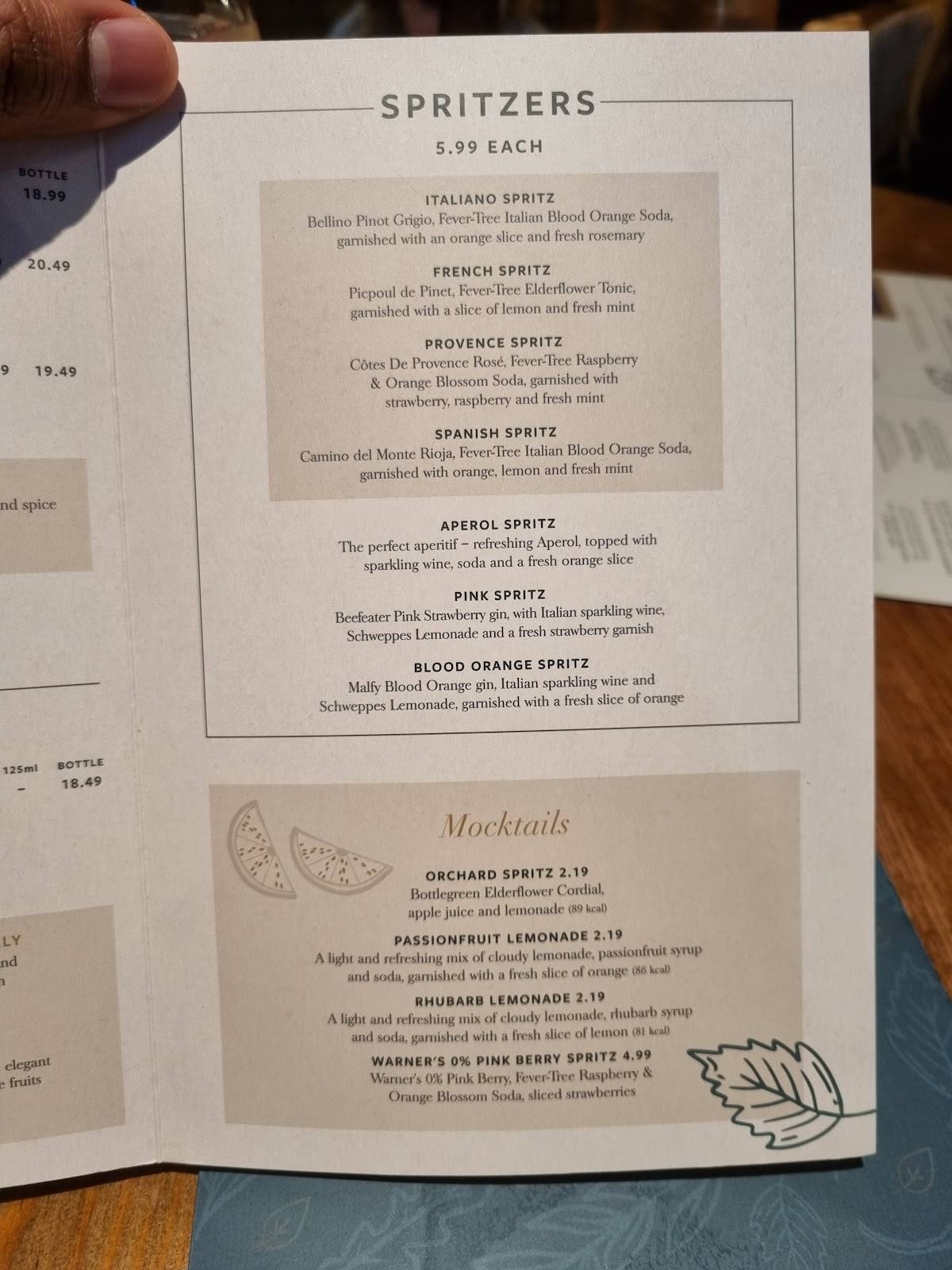 Menu at Dartbridge Inn Buckfastleigh pub & bar, Buckfastleigh