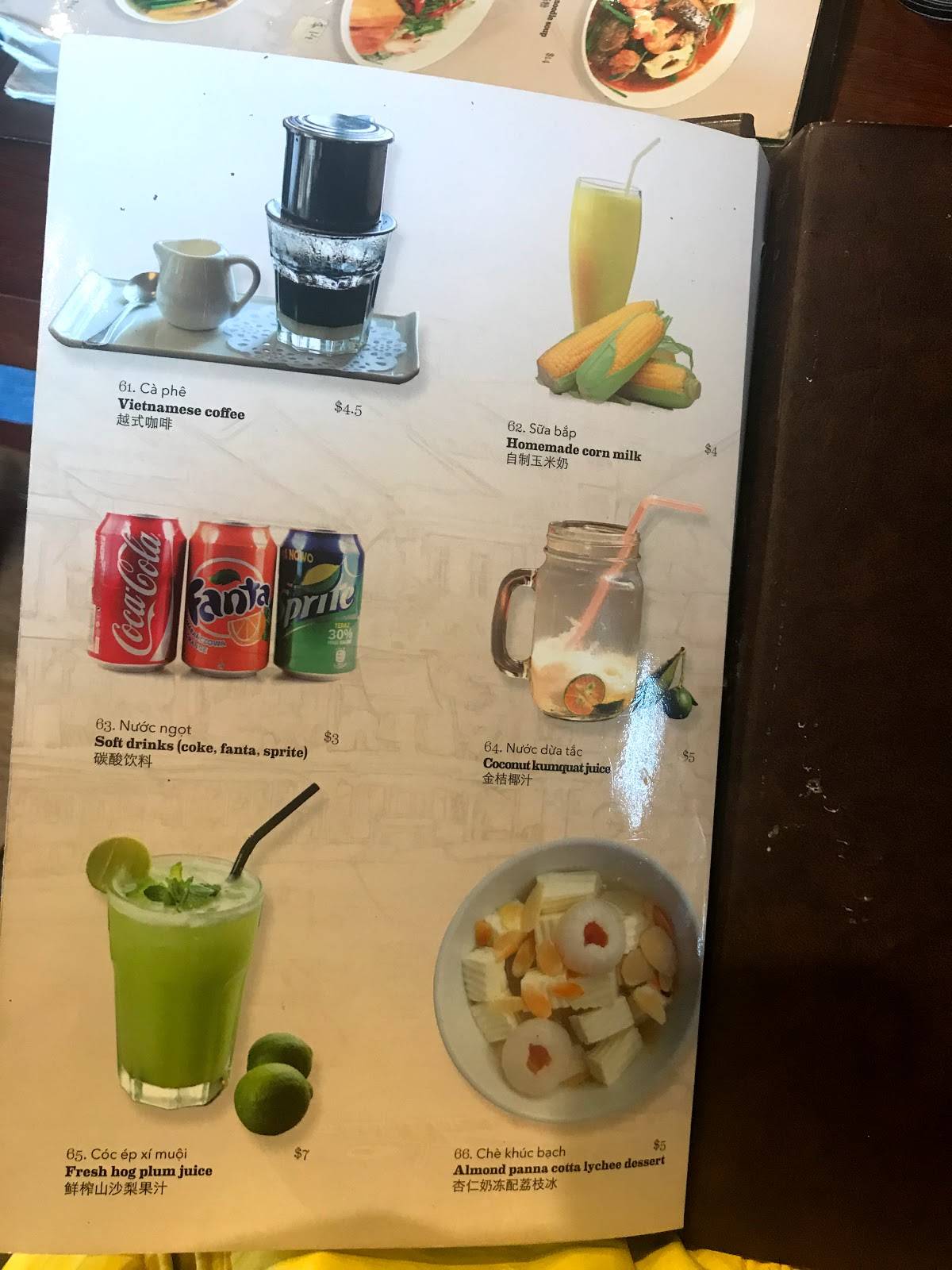 Menu at Bún Ngon restaurant, Springvale