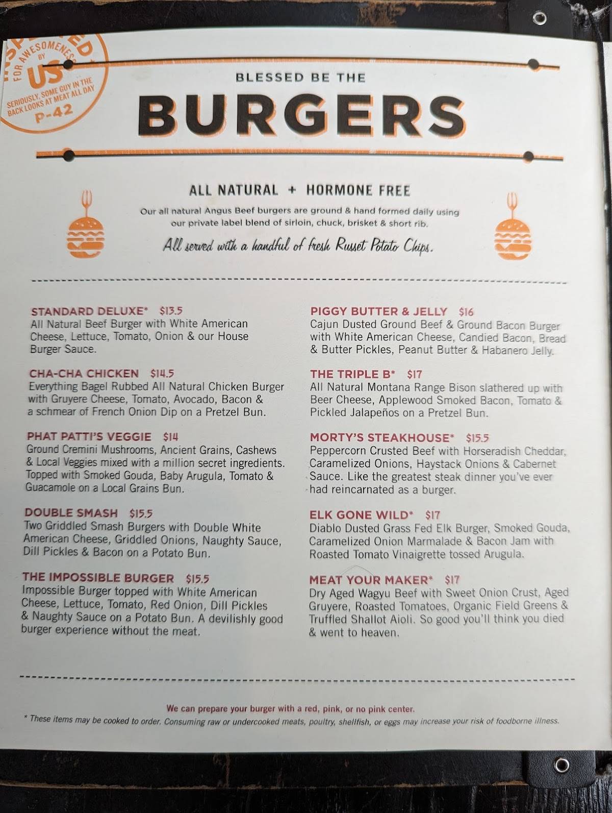 Menu at Burgatory pub & bar, Robinson Township
