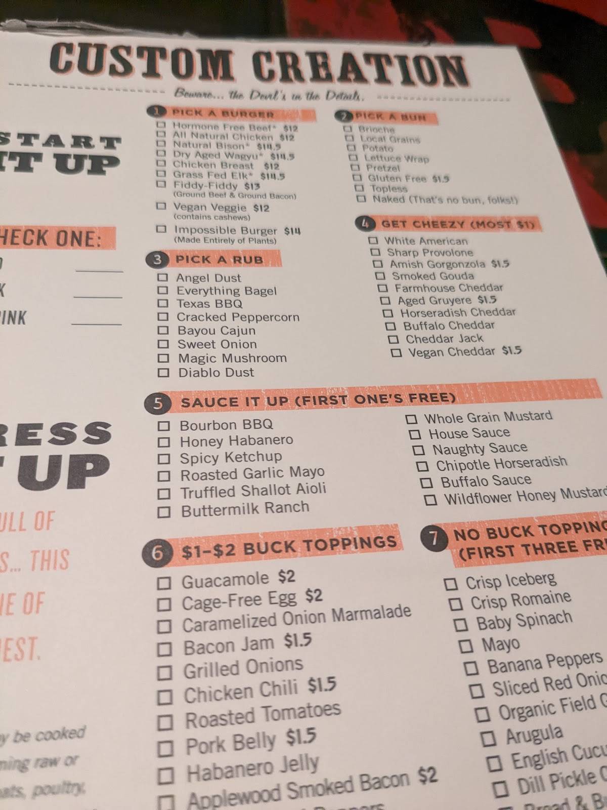 Menu at Burgatory pub & bar, Robinson Township