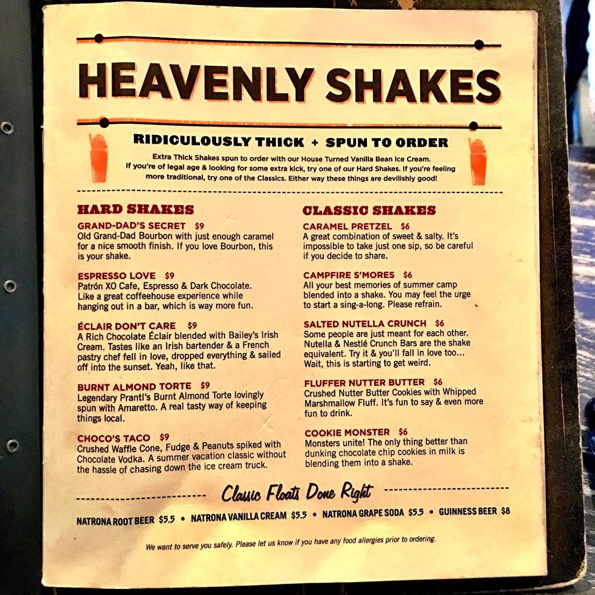 Menu at Burgatory pub & bar, Robinson Township