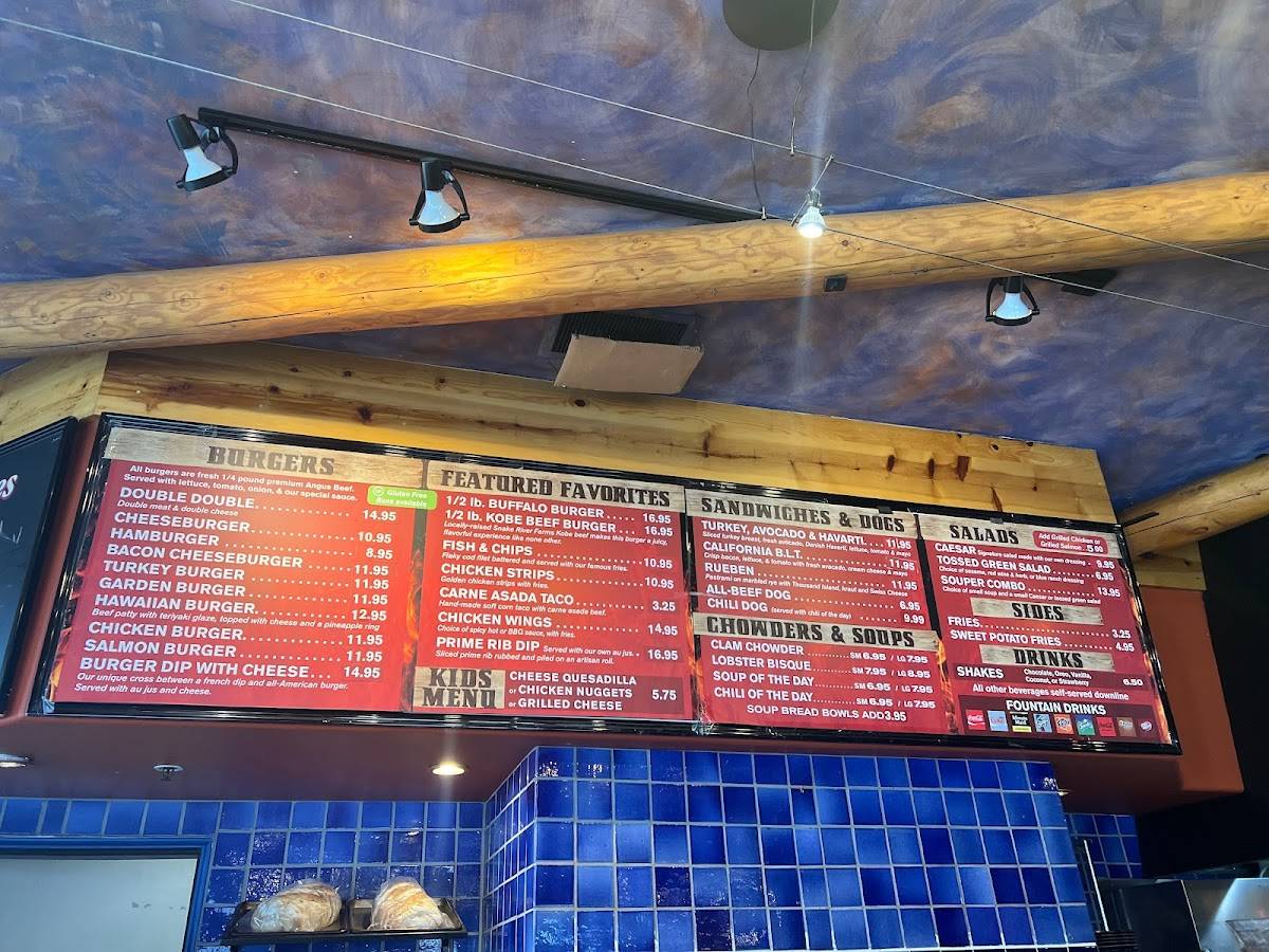 Menu at Burger Grill restaurant, Ketchum
