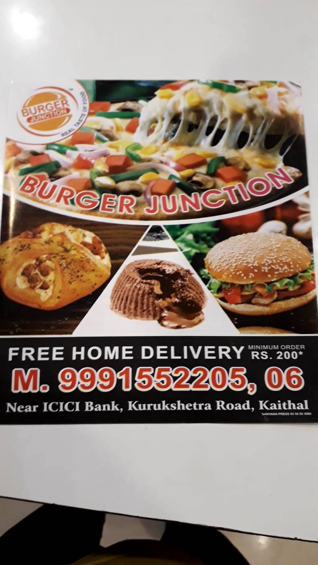 Menu at Burger Junction & Restaurant, Kaithal