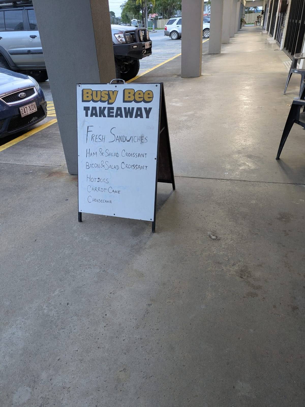 Menu at Busy Bee fast food, North Mackay