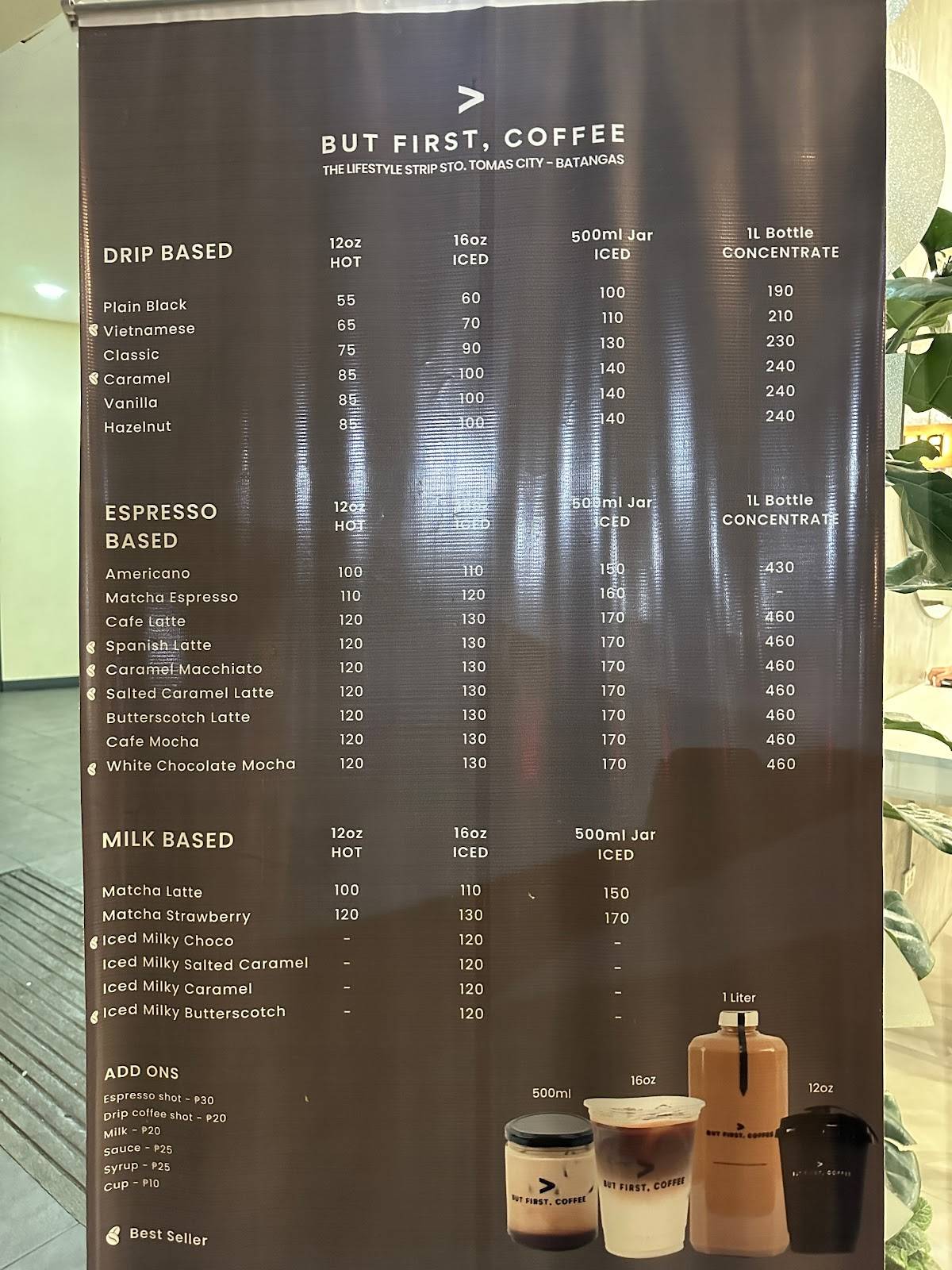 Menu at But First, Coffee (BFC) - Sto Tomas, Santo Tomas