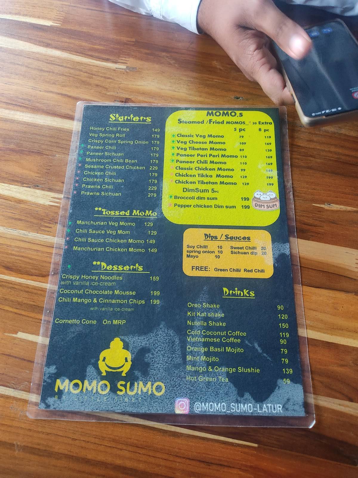 Menu at CAFE SUMO (MOMO SUMO)- Best Restaurent, Latur