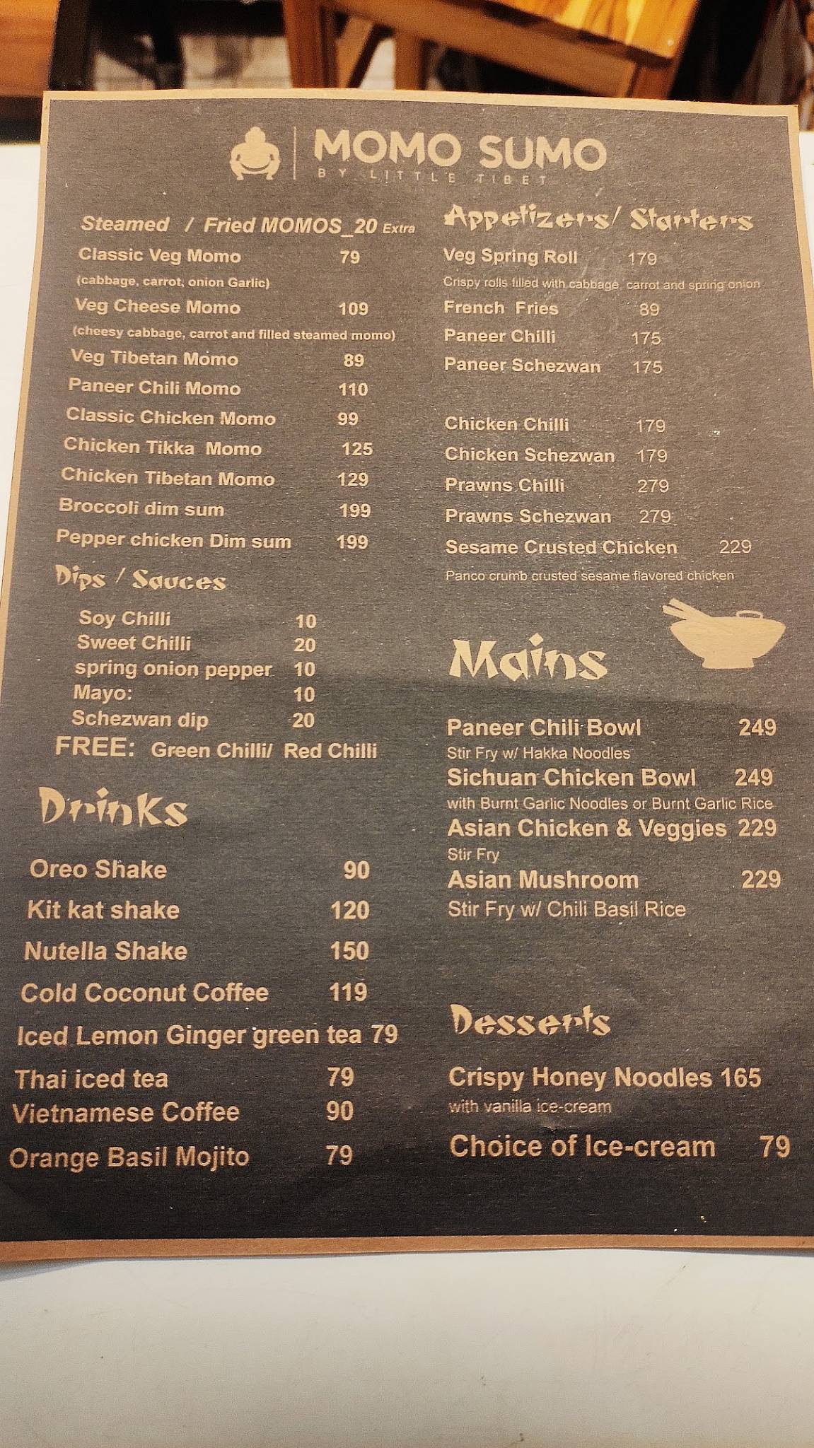 Menu at CAFE SUMO (MOMO SUMO)- Best Restaurent, Latur