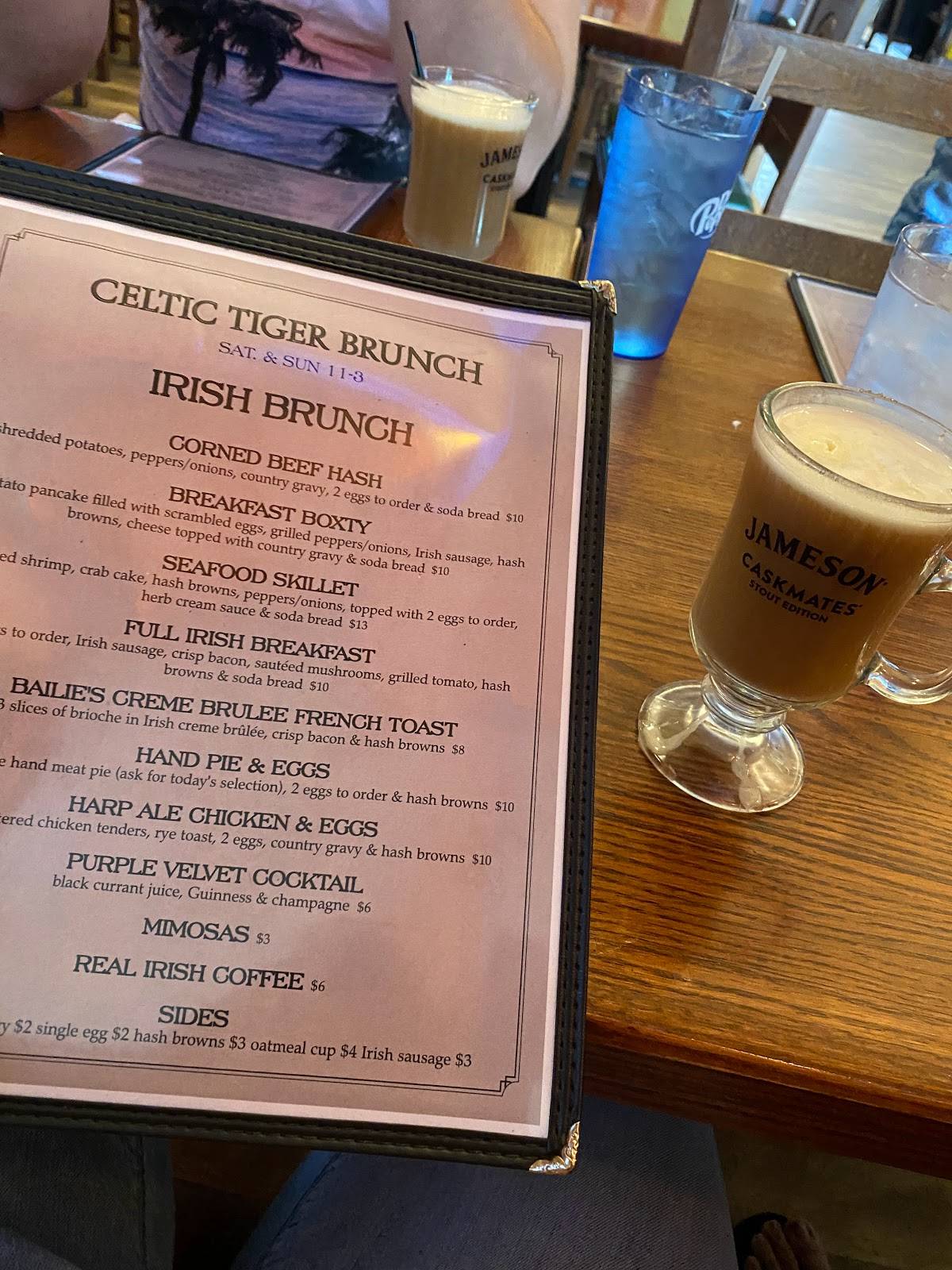 Menu at CELTIC TIGER pub & bar, Chesapeake