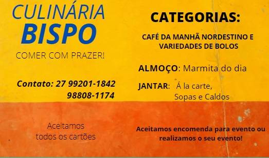 Menu em CULINÁRIA BISPO restaurante, Serra