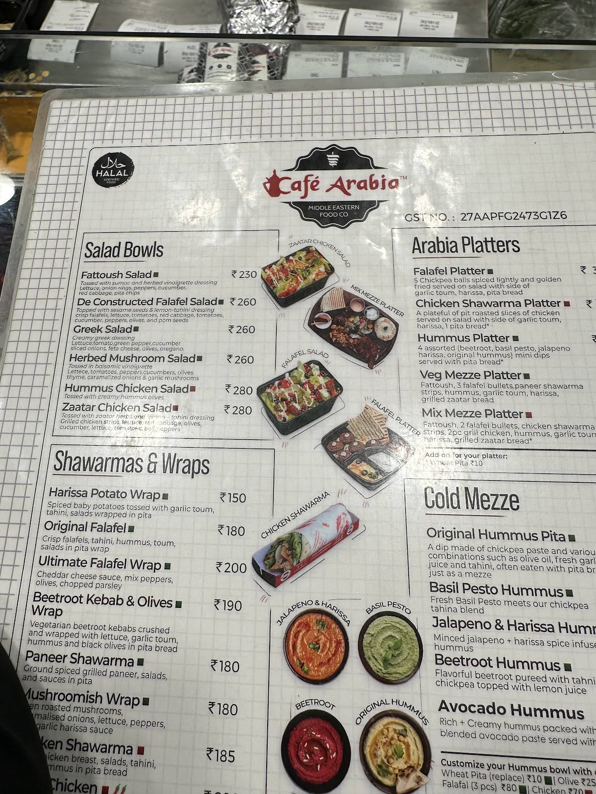 Menu at Cafe Arabia - Westend Mall, Pune, 2nd Floor