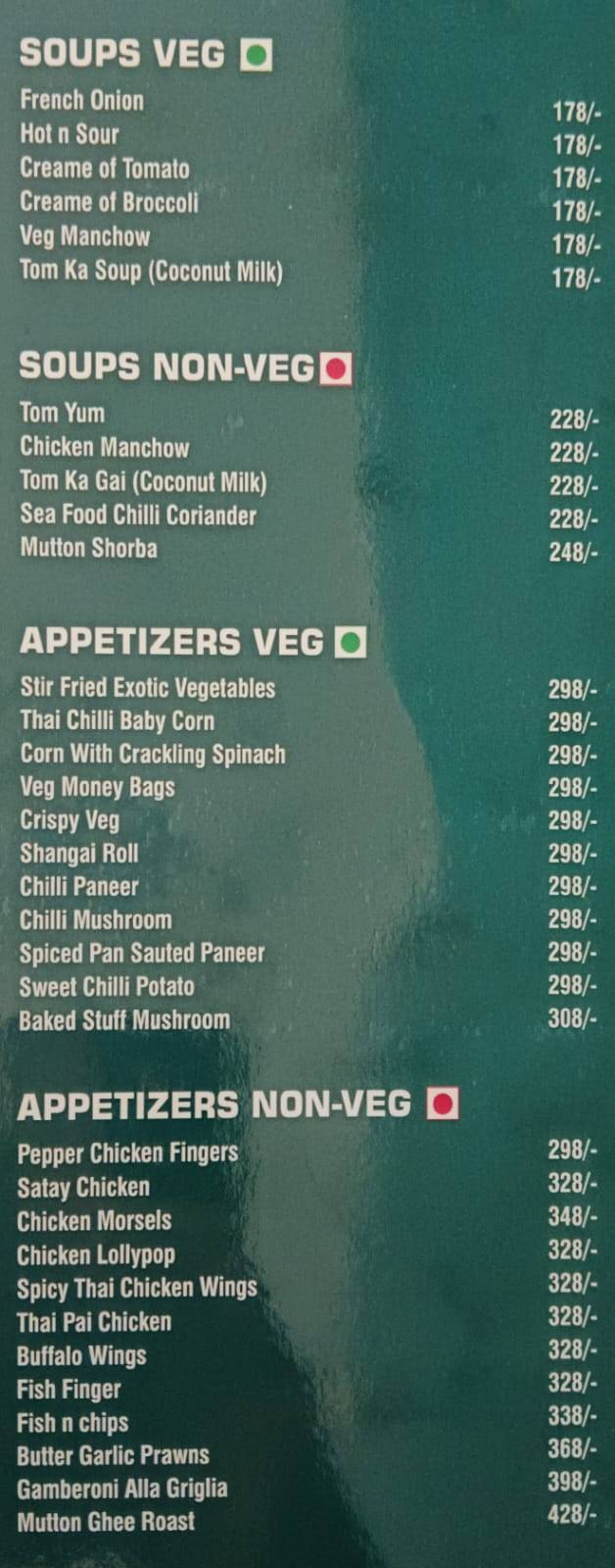 Menu at Camelot Cafe & Patisserie, Hyderabad