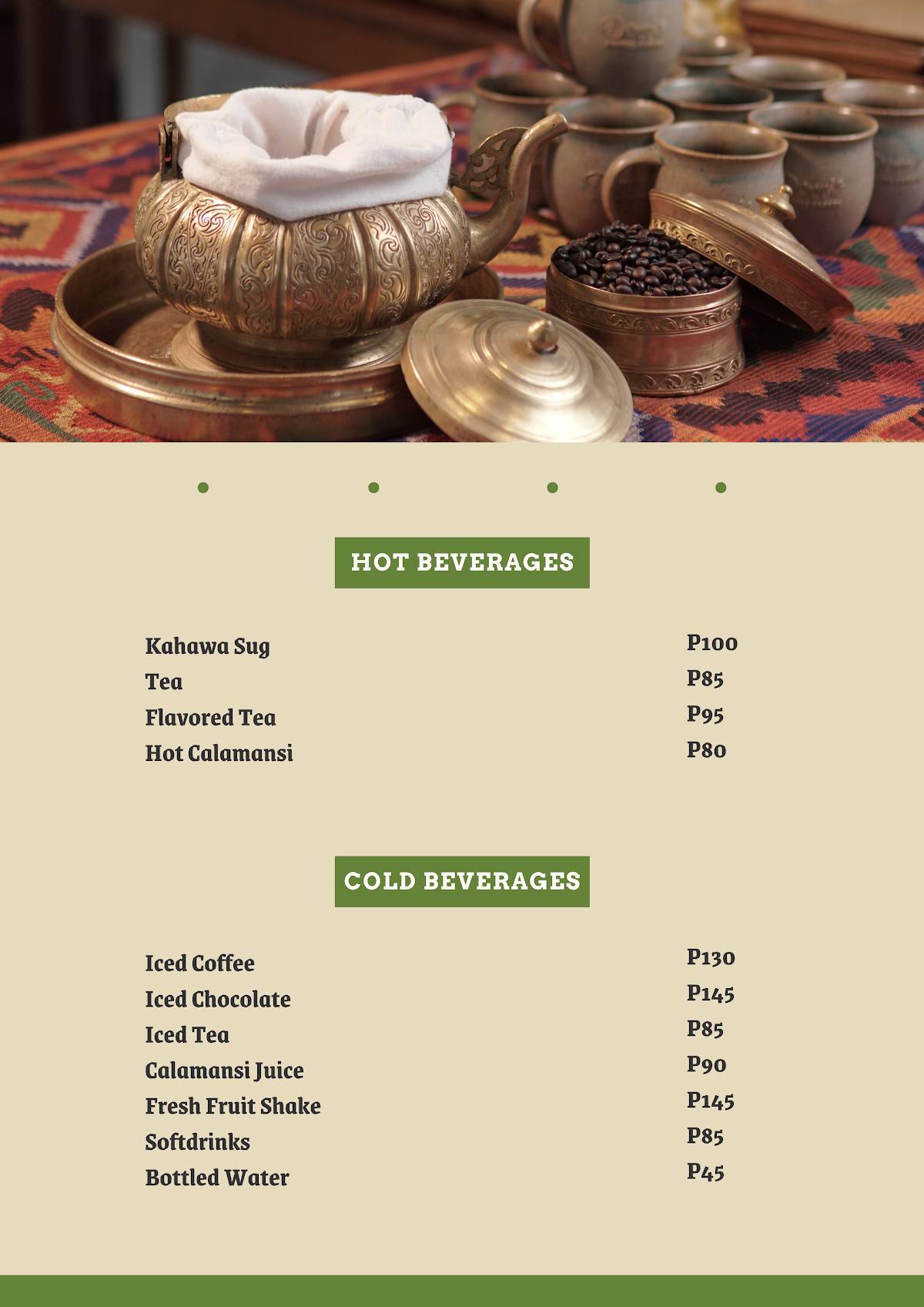 Menu at Dennis Coffee Garden cafe, Zamboanga, Labuan - Limpapa National ...