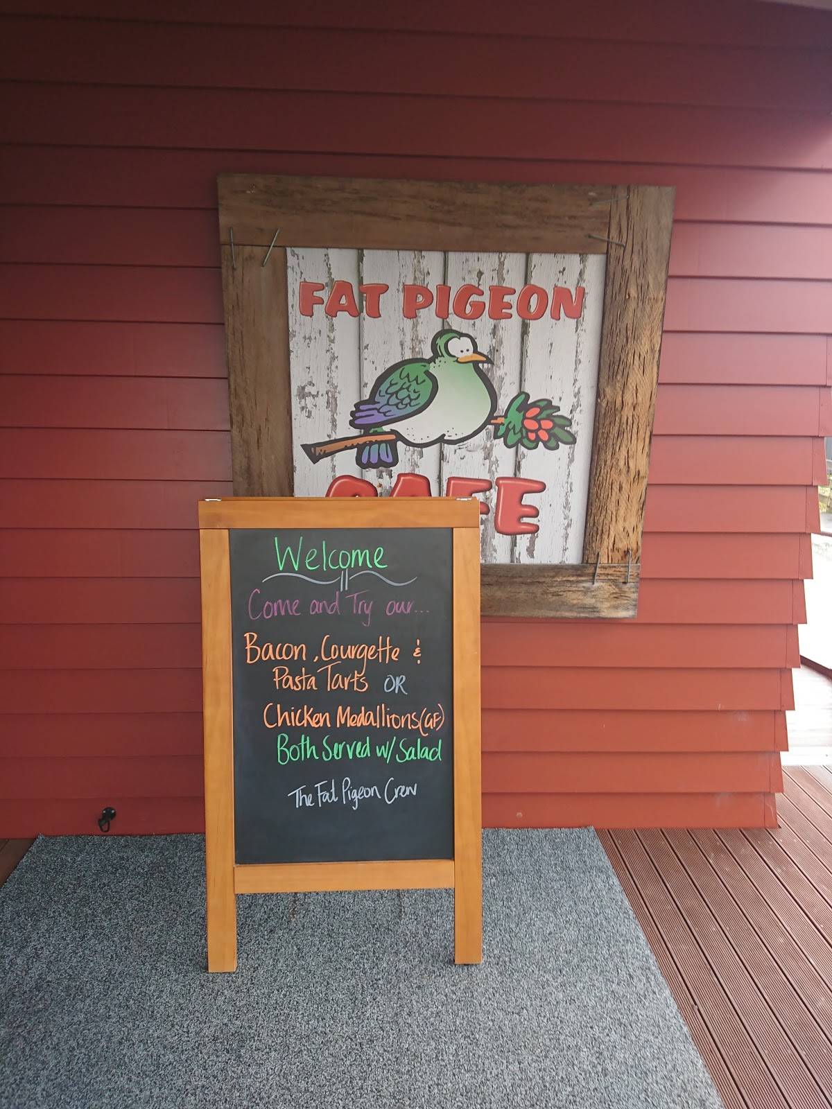 Menu at Fat Pigeon Cafe, Piopio