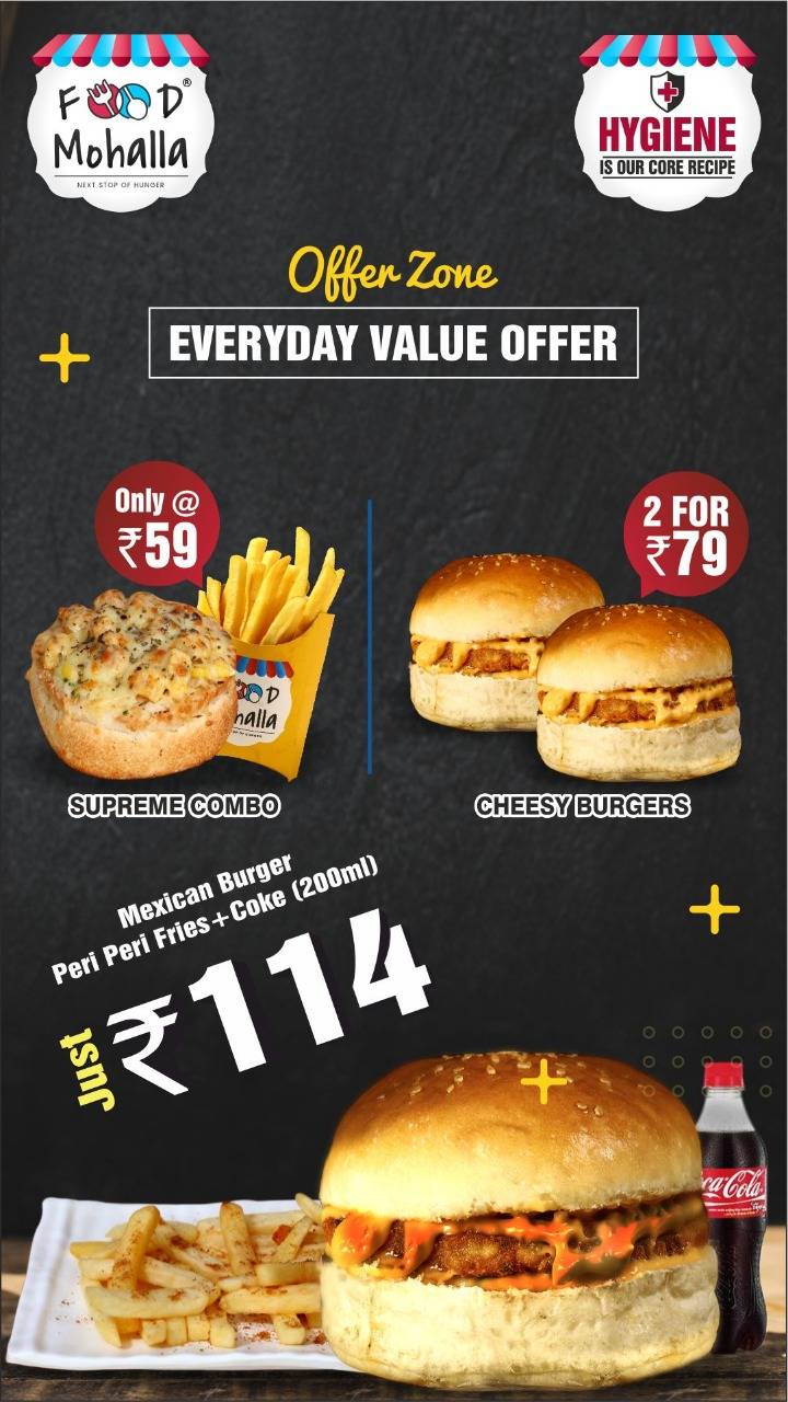 Menu at Food Mohalla, Pune