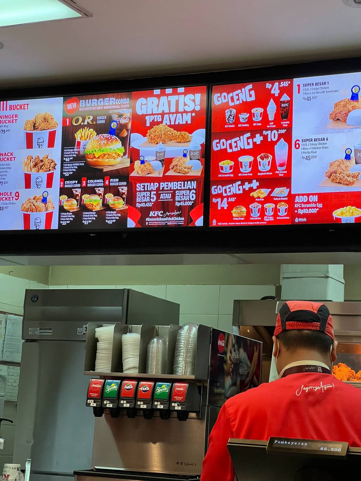 Menu at KFC Metro Margahayu restaurant, Bandung, Jl. Soekarno Hatta No.628