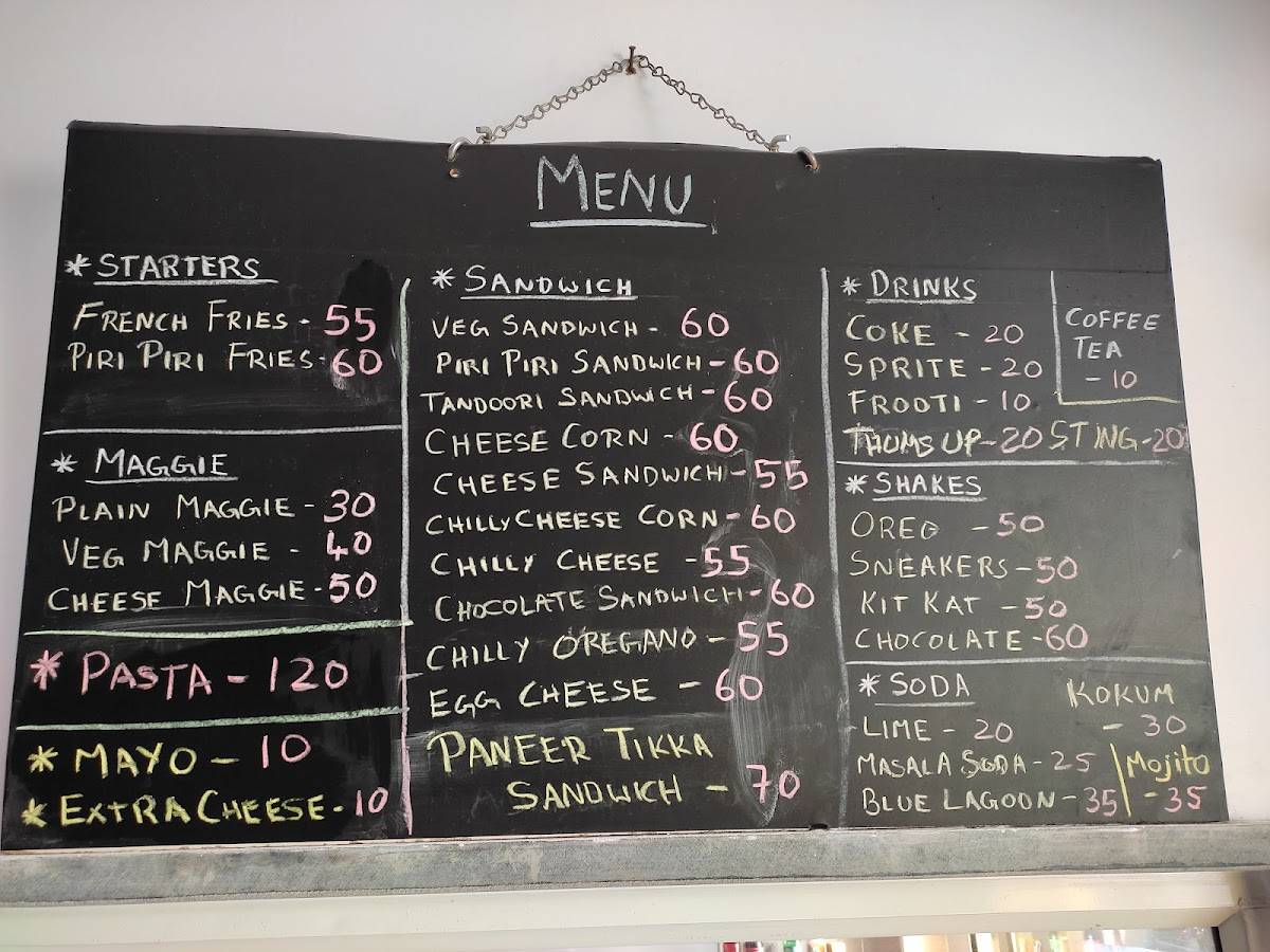 Menu at Kush Cafe, Bengaluru