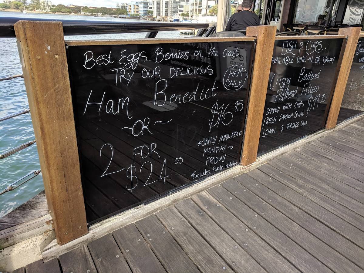 Menu at La Promenade Cafe, Caloundra