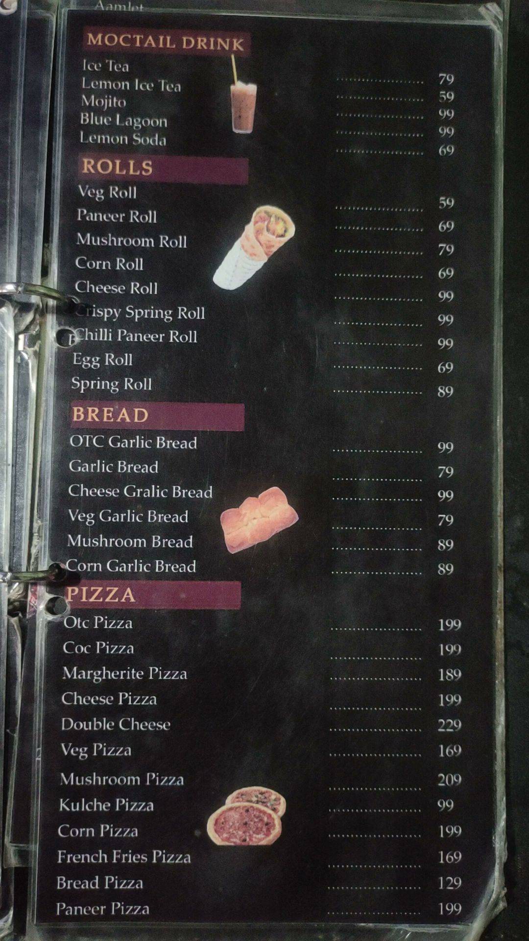 Menu at Moon Light Cafe & Club, Jaipur