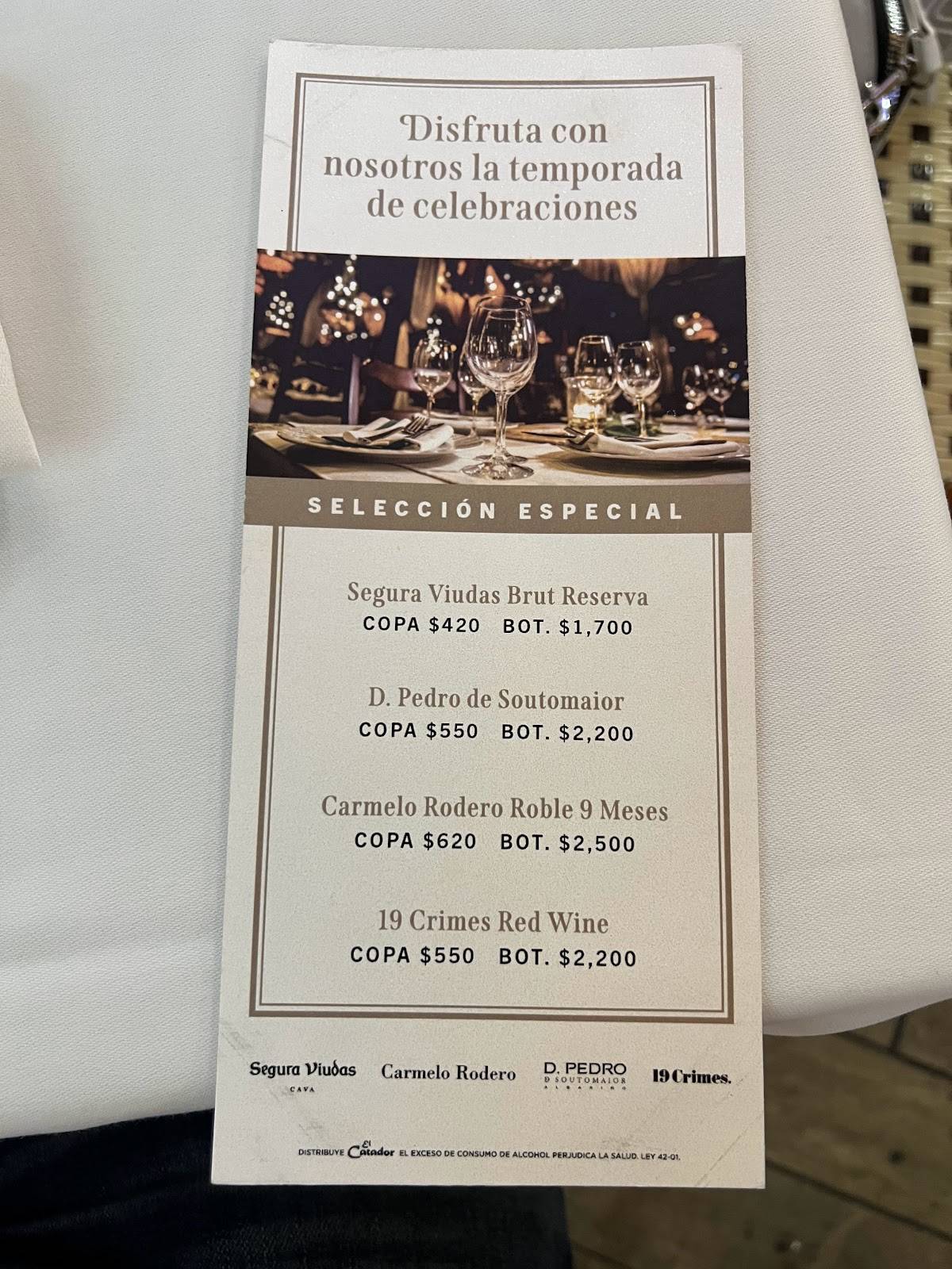 Menu at Café SBG, Santo Domingo, Blue Mall