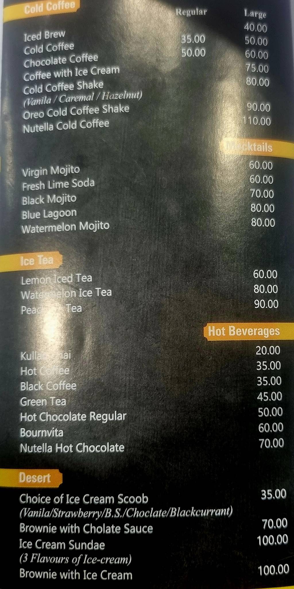 Menu at TCT - the coffee tree, Jaipur, SHOP NO:- HLGF-19