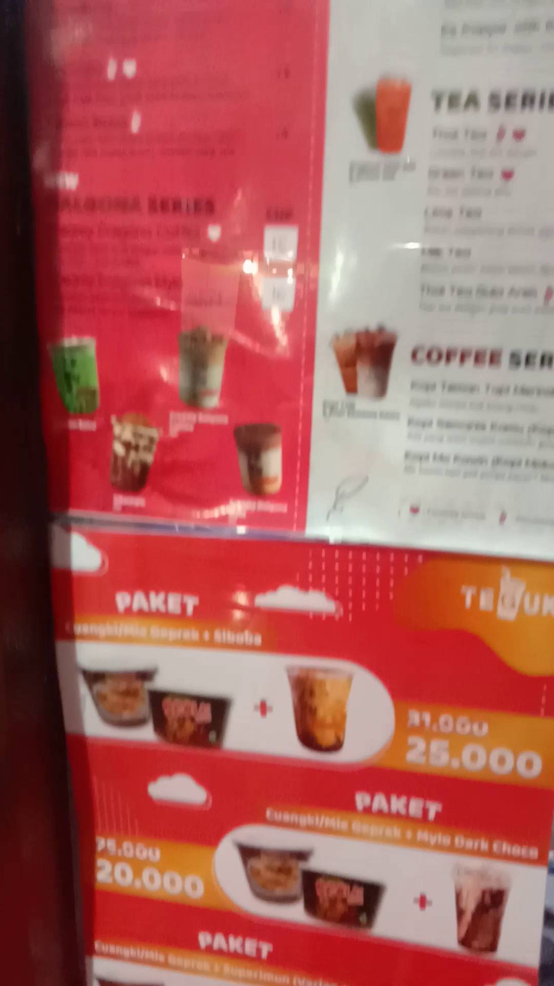 Menu at TEGUK - Indrayasa cafe, Bandung