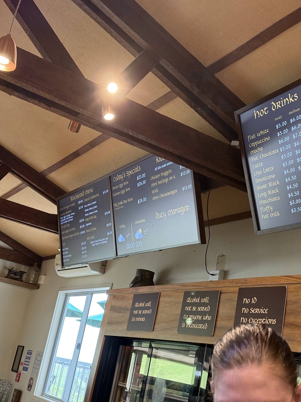 Menu at The Shire's Rest Cafe, Matamata