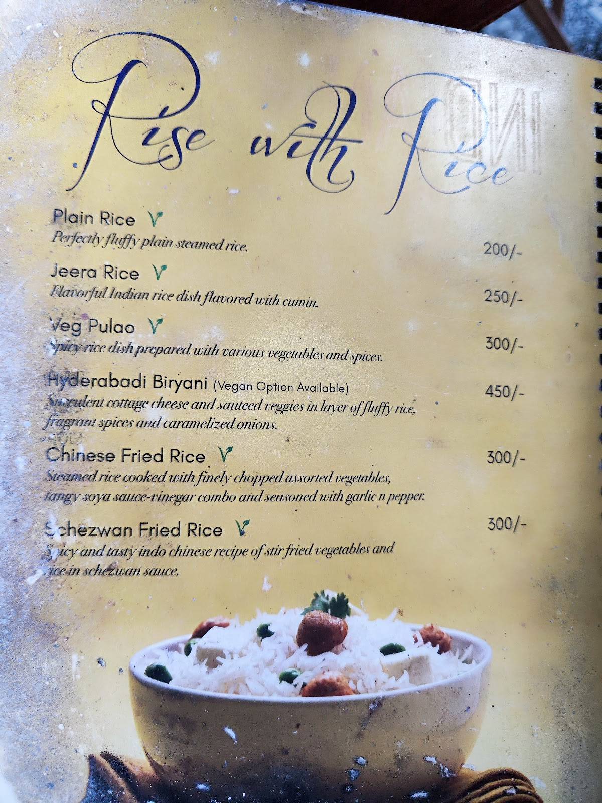 Menu at The Tattoo Cafe & Lounge, Jaipur, 3rd floor