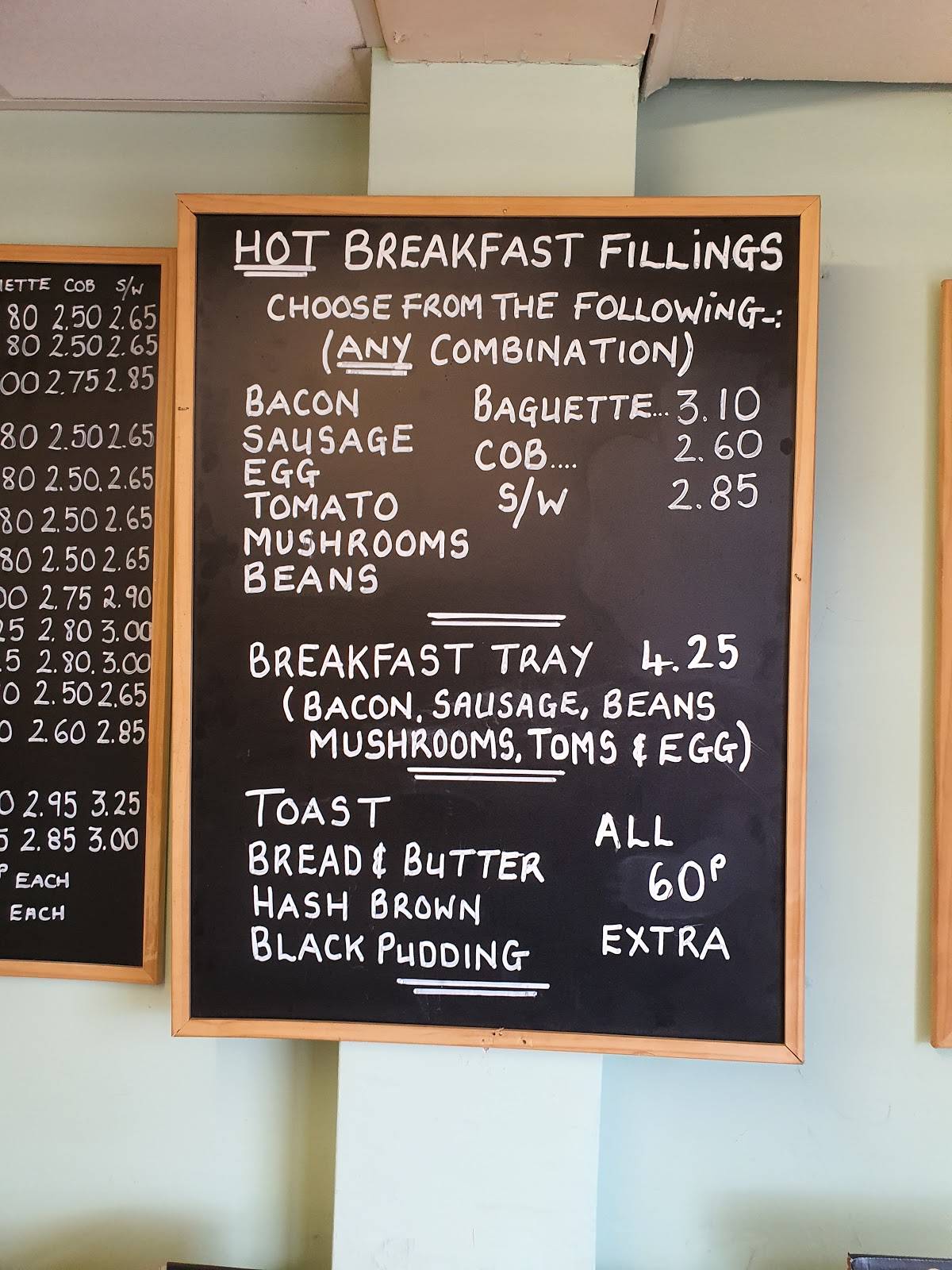 Menu at Three Pots Pantry cafe, Burbage