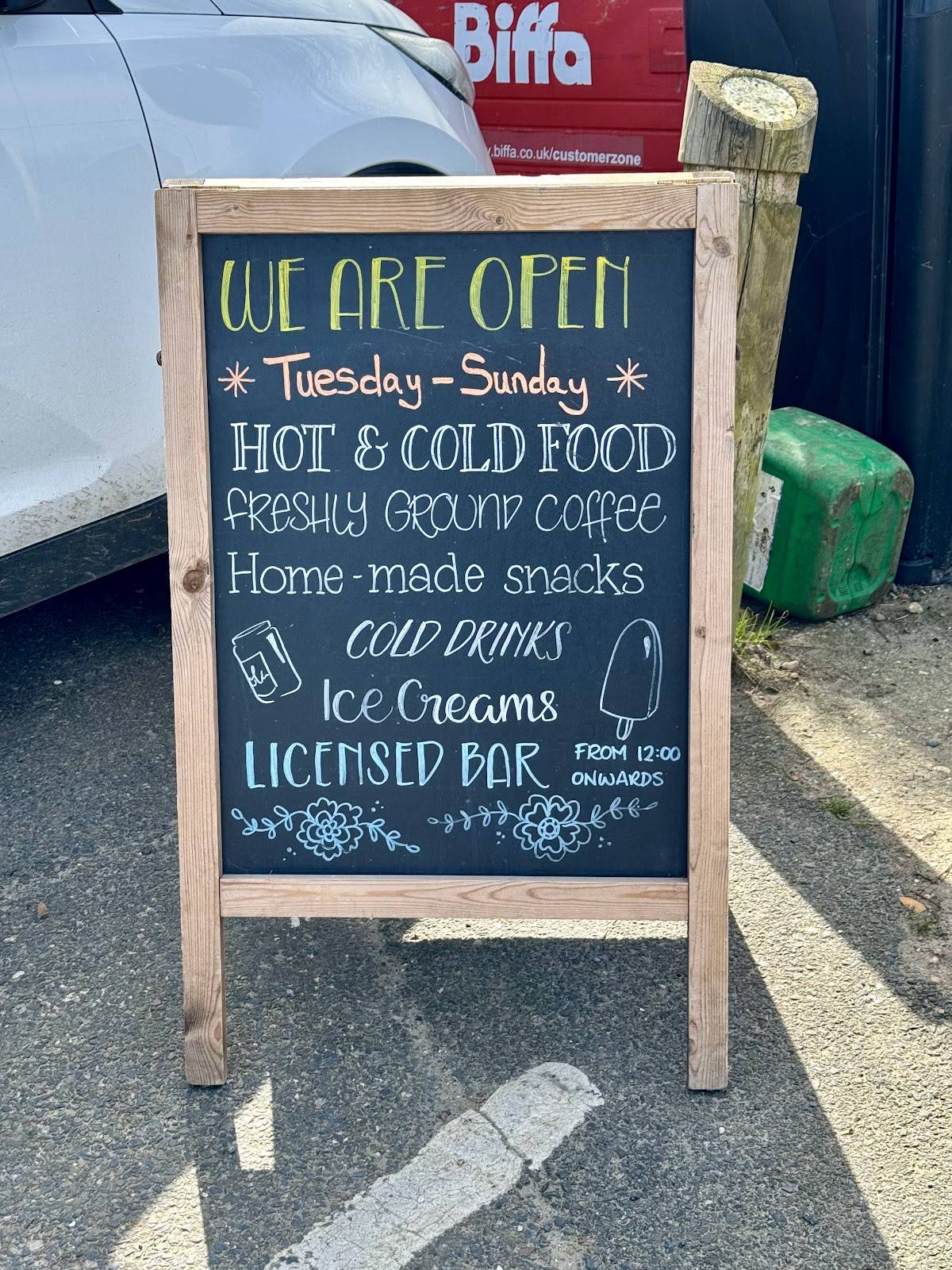 Menu at West Beach Cafe, Littlehampton