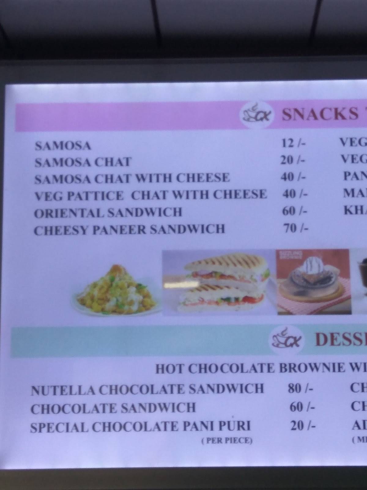 Menu at Cafe' Xpress, Nashik, College Rd