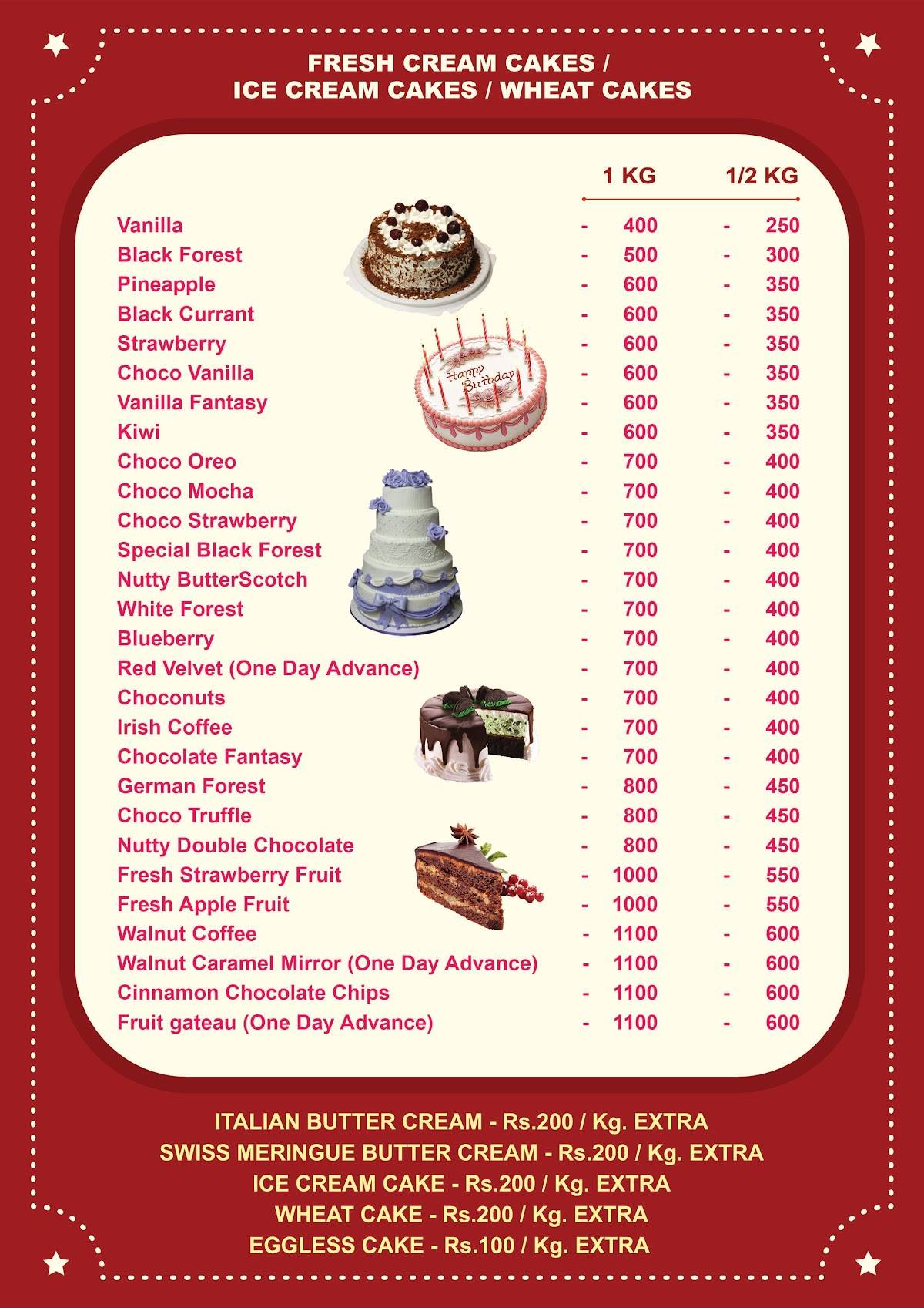 Menu at Cake shop Empire Bakery Sunlight Cafe Bakery Near Me, Chennai, No.2