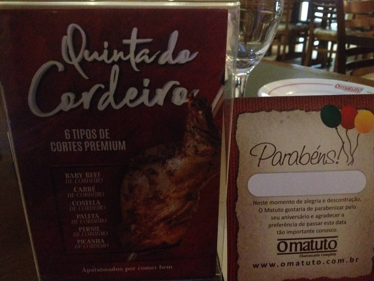 Menu em O Matuto churrascaria, Campinas, Av. Marechal Carmona
