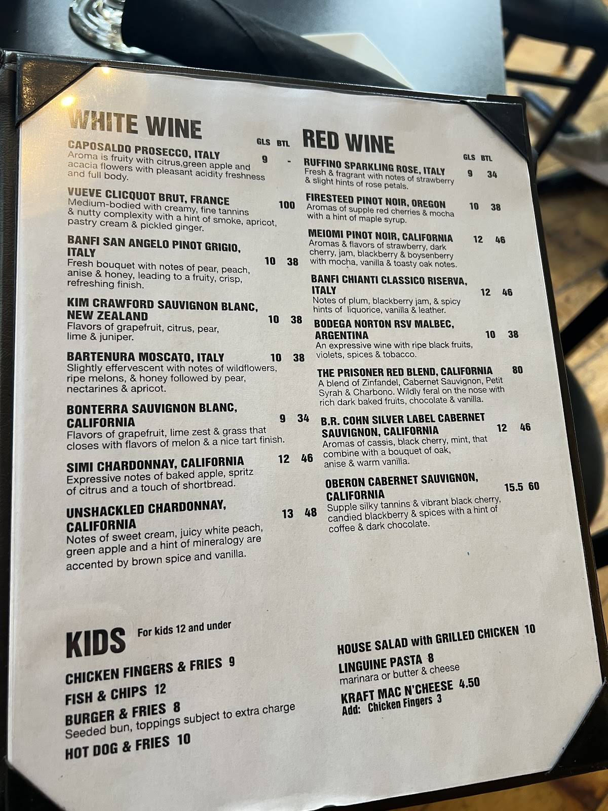Menu at Covered Bridge Farm-to-Table restaurant, Campton