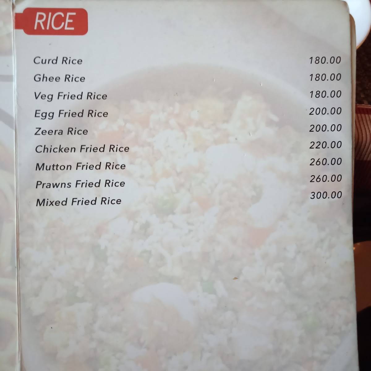 Menu at Capital Hotel - Malakpet, Hyderabad
