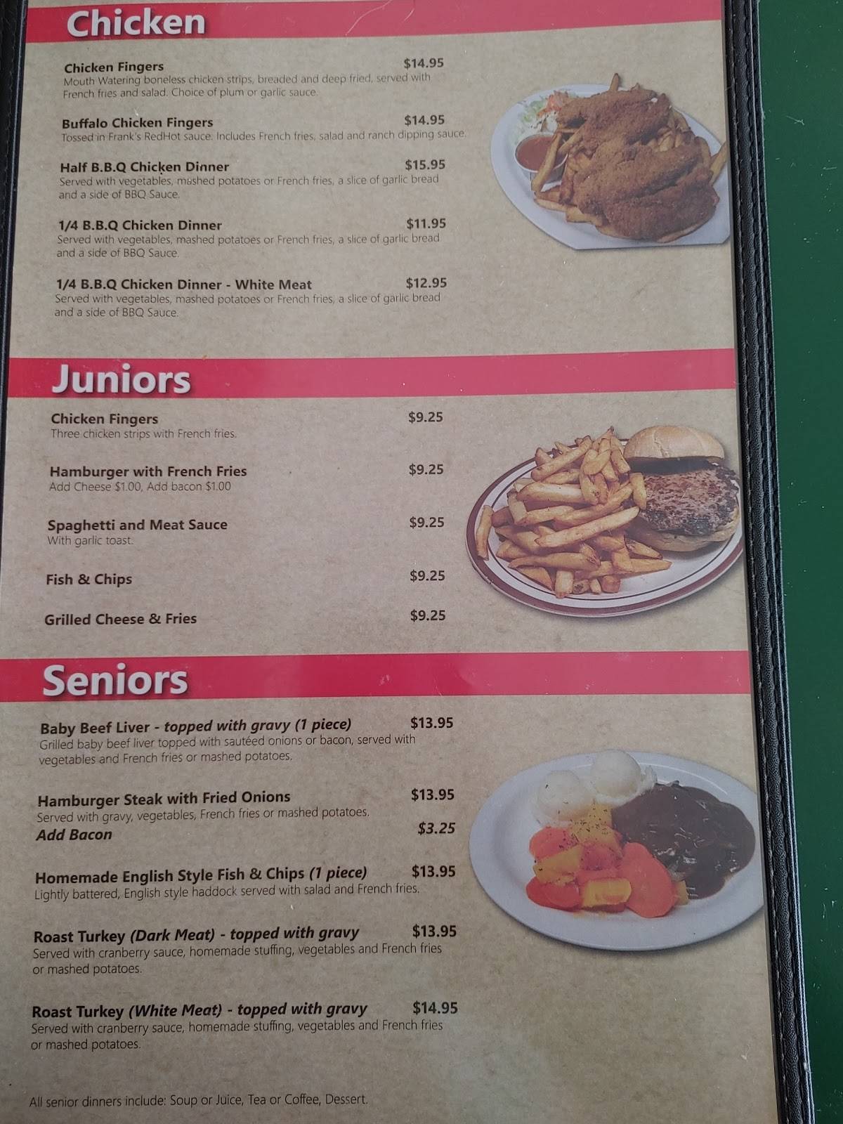 Menu at Gourmet Restaurant, Carleton Place