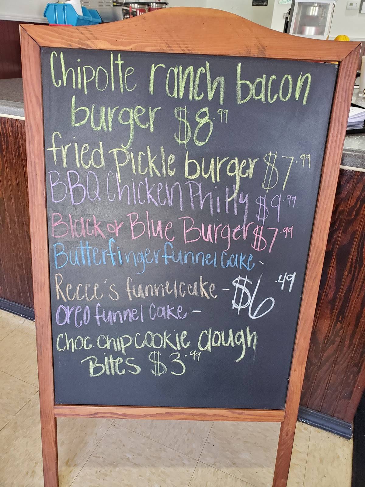 Menu at Carnival Cafe, Rogersville