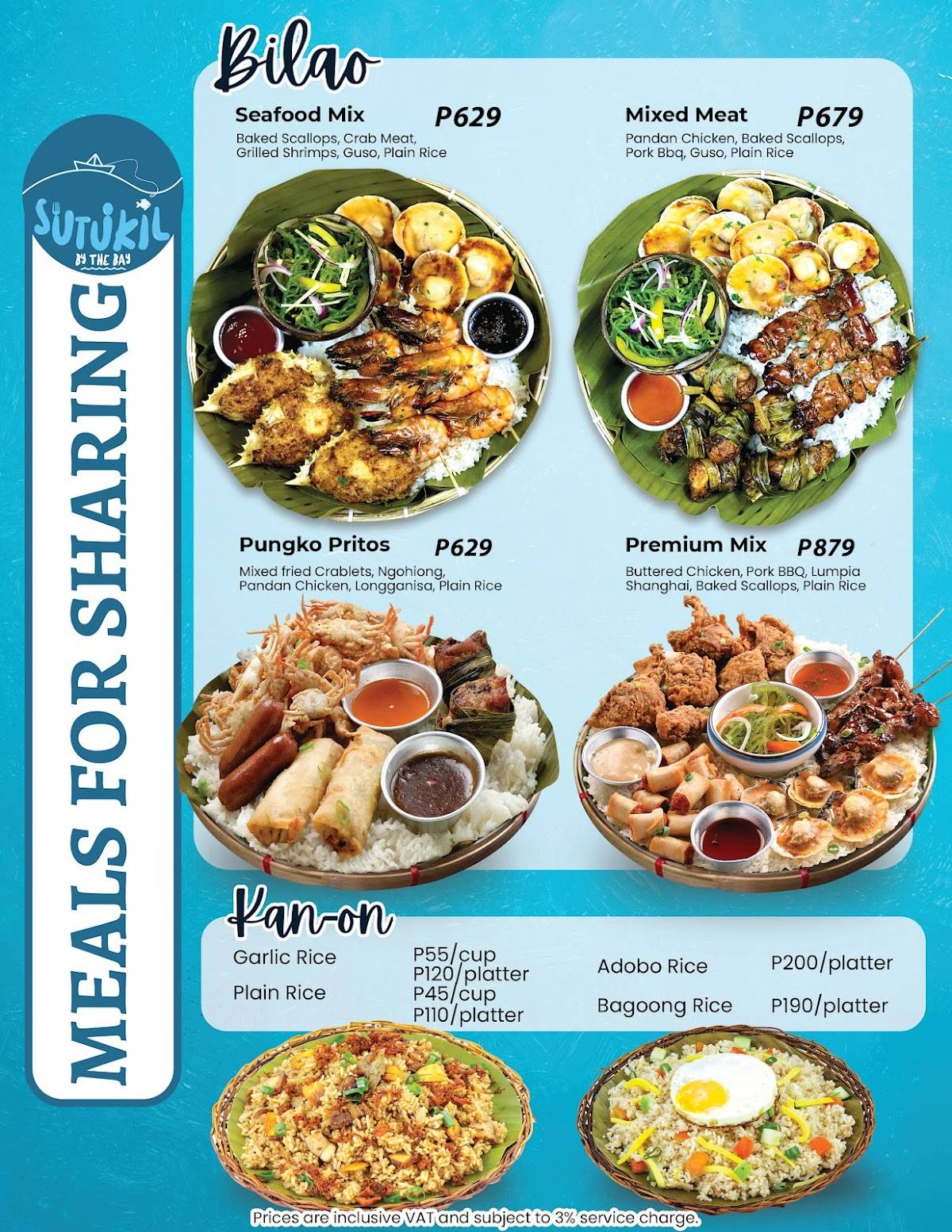Menu at Sutukil by the bay restaurant, Cebu City, IL CORSO FILINVEST ...