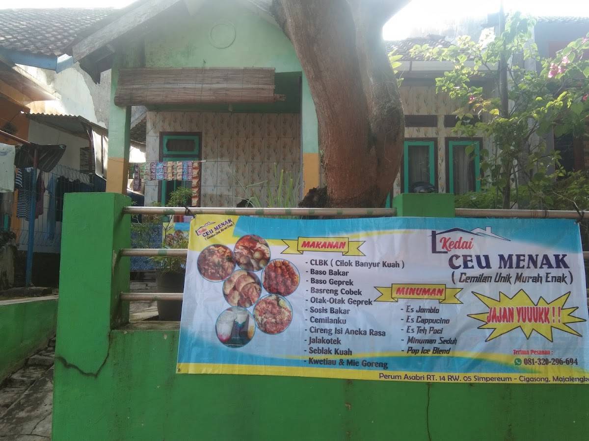 Menu at Ceu Menak restaurant, Majalengka