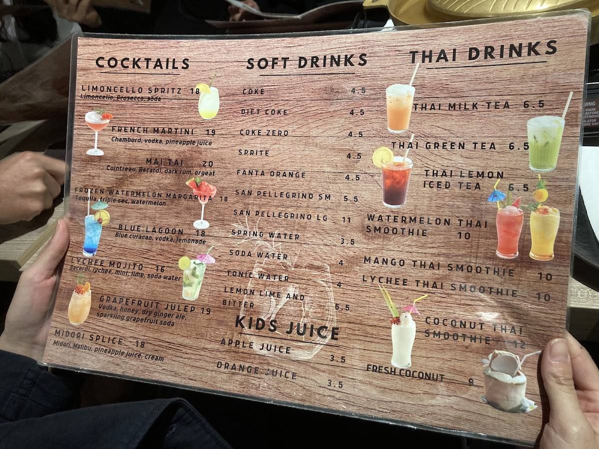 Menu at Char Thai BBQ, Mango Hill