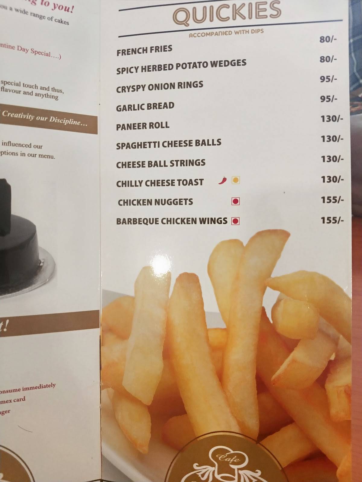 Menu at Chef Bakers, Hyderabad, Prime legend building