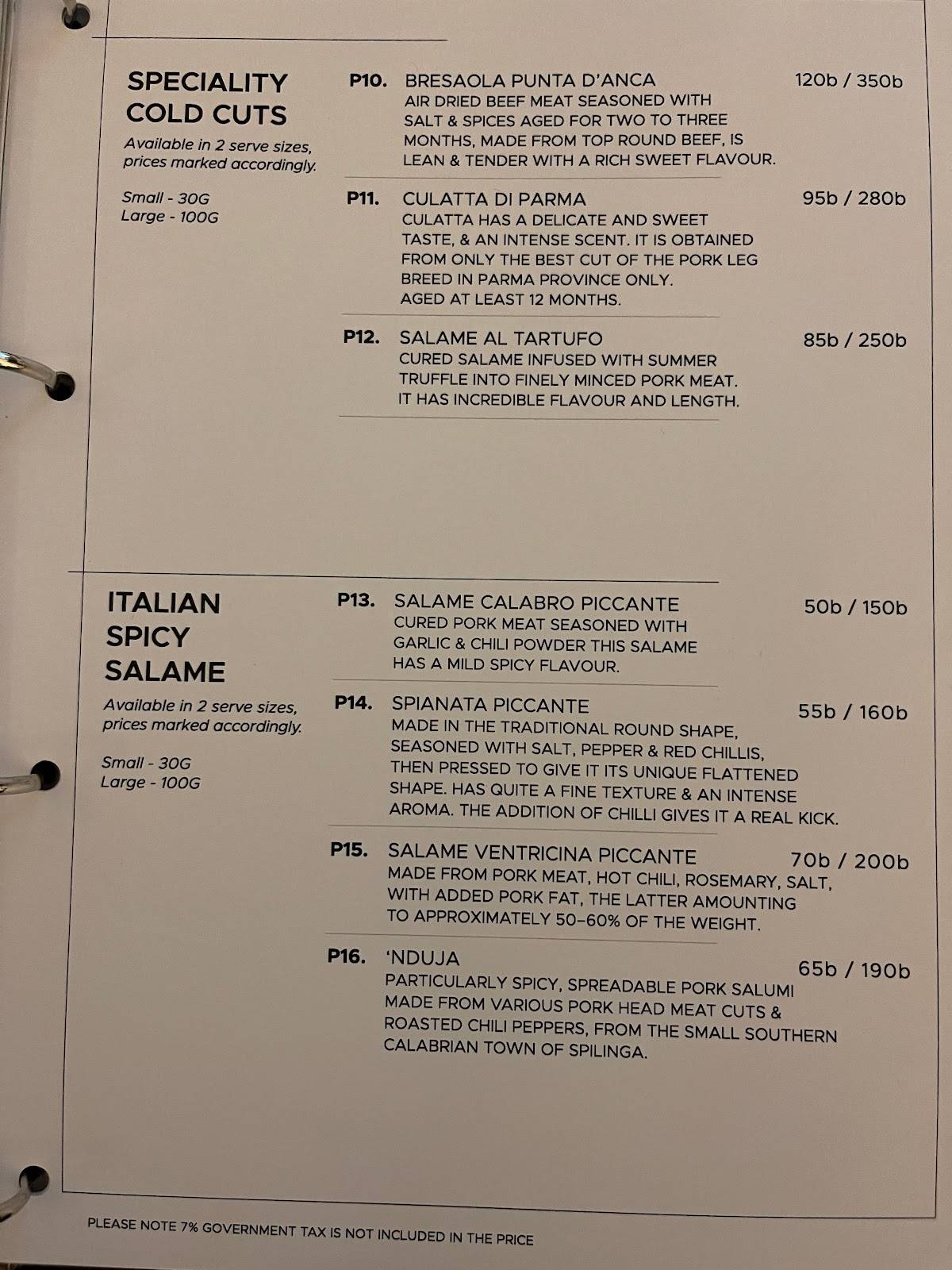 Menu at Why Not? Italian Restaurant & Wine bar, Chiang Mai