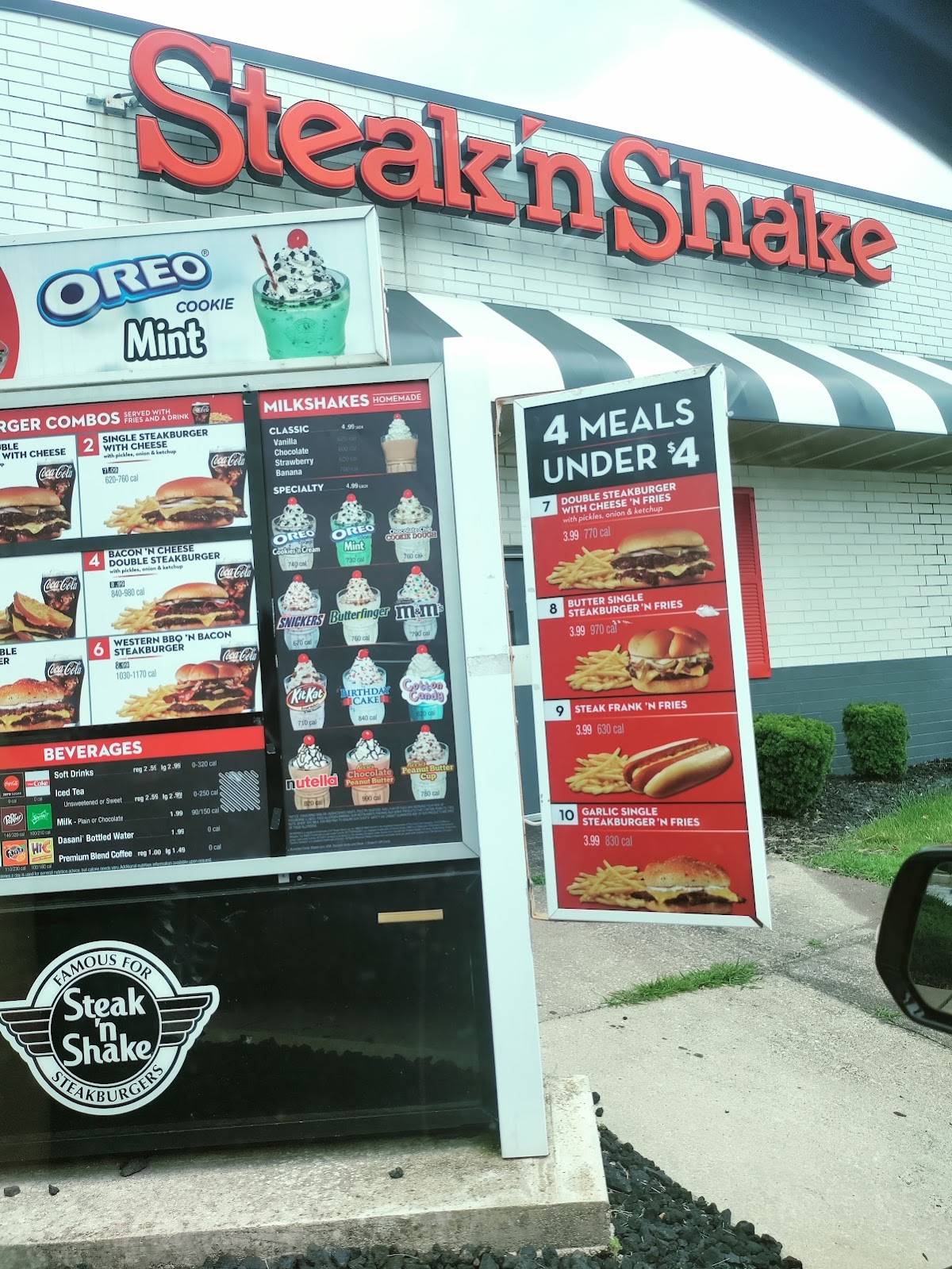 Menu at Steak 'n Shake fast food, Tinley Park, S Harlem Ave