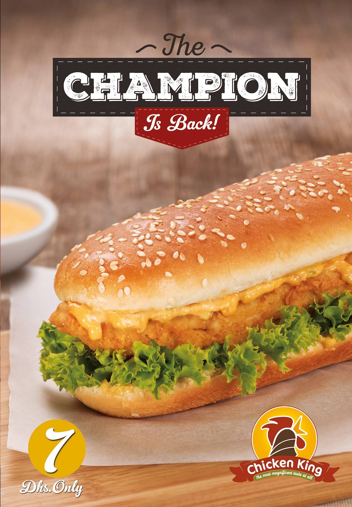 Menu at Chicken King restaurant, Sharjah, Al Sharq St
