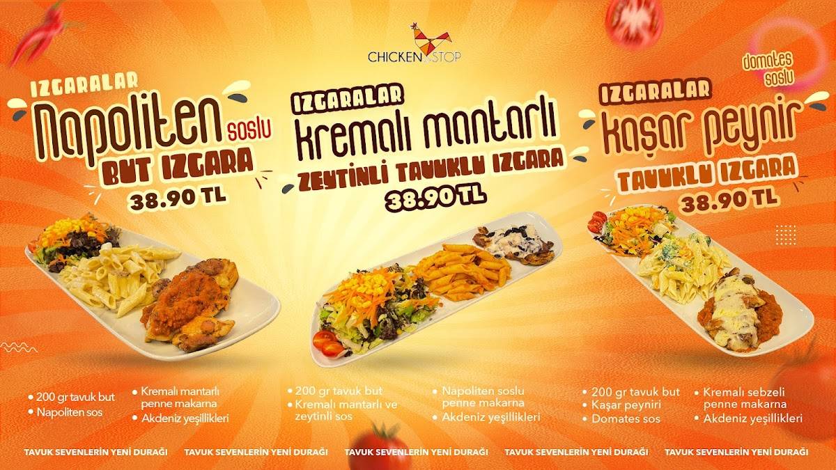 Menu at Chicken Stop Fethiye, Fethiye