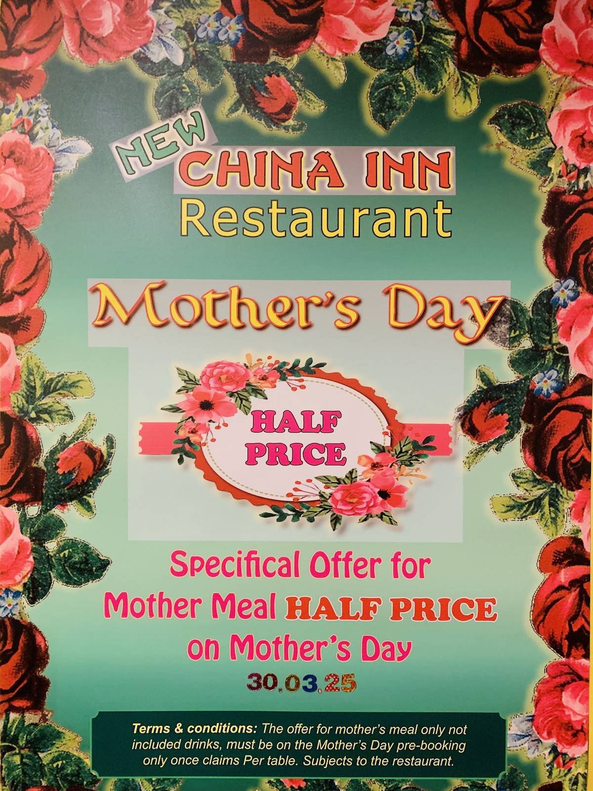 Menu at China Inn pub & bar, Grantham, 4 Avenue Rd