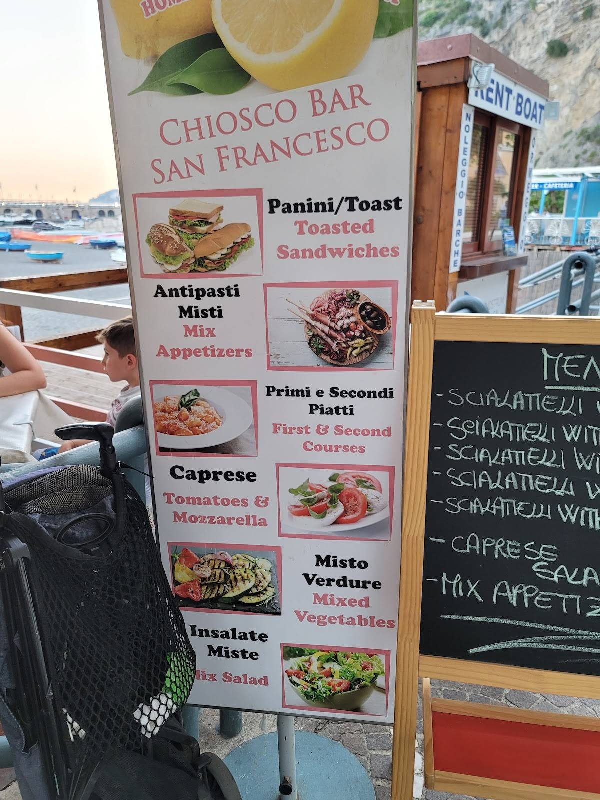 Menu at Chiosco Bar San Francesco, Maiori