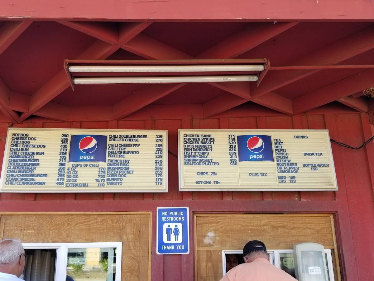 Menu at Chuck Wagon restaurant, Sanger