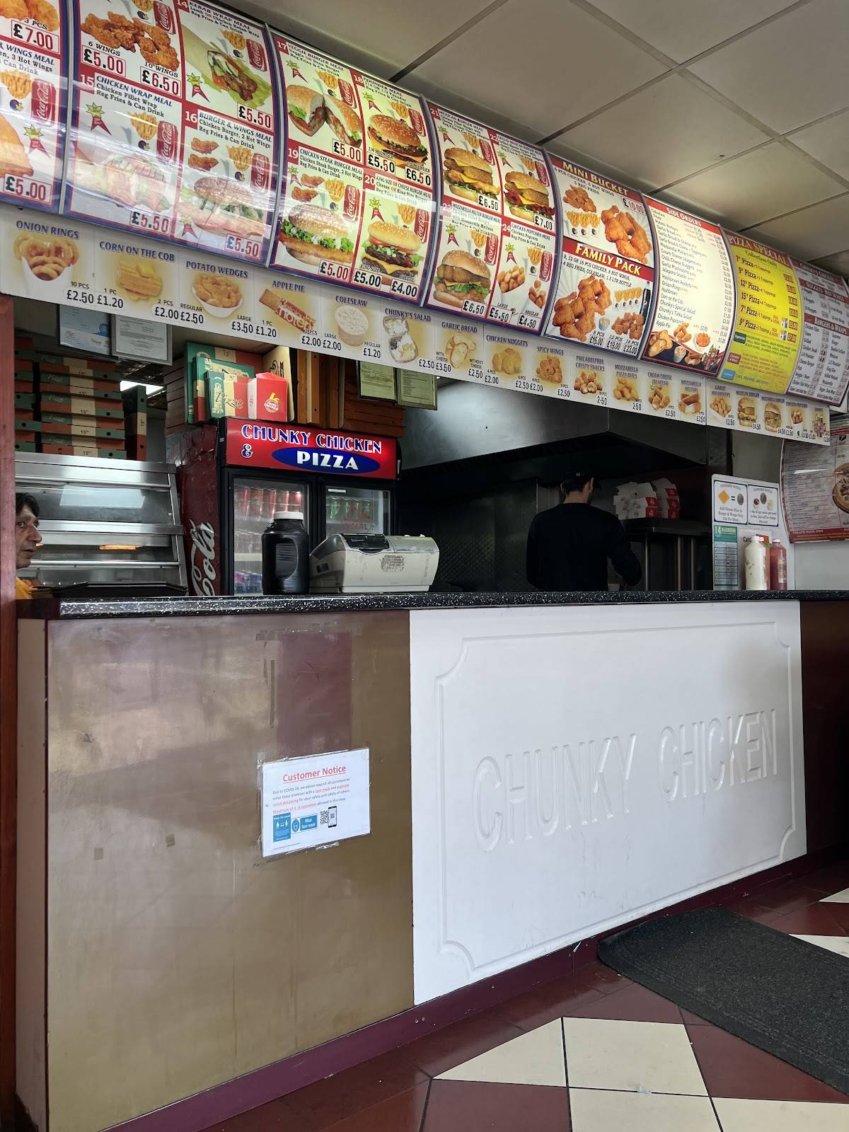 Menu at Chunky Chicken & Pizza pizzeria, Barking, 70 Longbridge Rd
